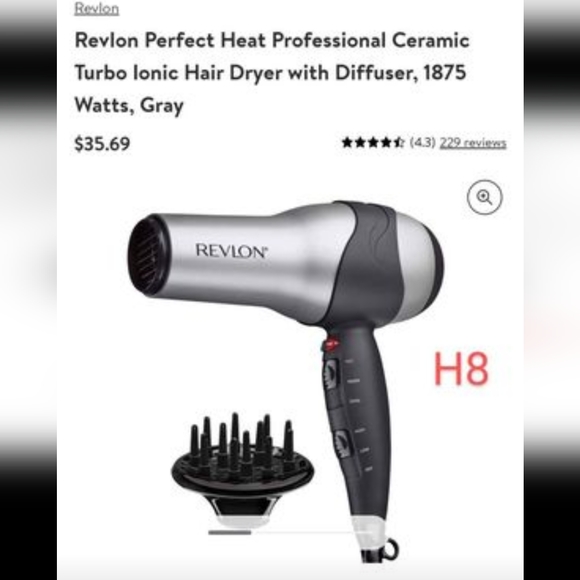 Revlon | Hair | Brand New Revlon Turbo Hair Dryer With Diffuser | Poshmark